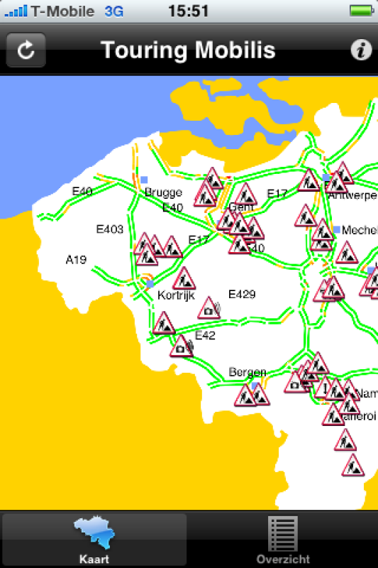 Mini-review: Touring Mobilis, verkeersinfo voor België