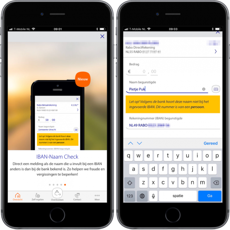 Rabo Bankieren heeft nu IBAN-naamcheck om fraude te voorkomen