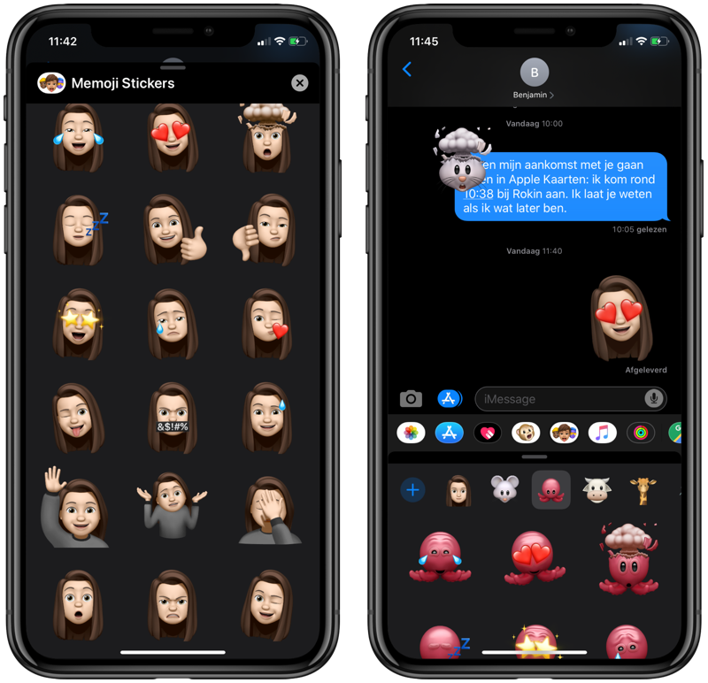 Memoji Stickers gebruiken: zo maak je je stickers persoonlijk