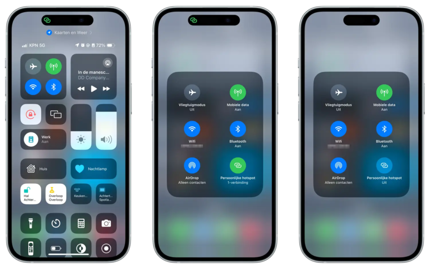 Persoonlijke hotspot iPhone inschakelen (tethering): internet delen