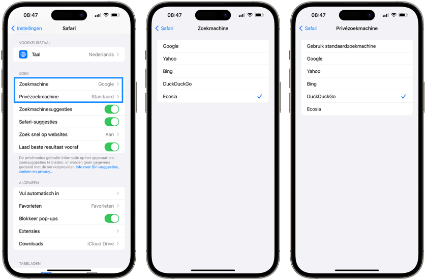 Privémodus in Safari gebruiken op iPhone, iPad en Mac