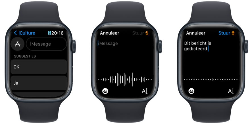 iMessage op de Apple Watch gebruiken: zo werkt het