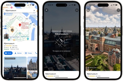 Google Maps Immersive View: zo kijk je 360 graden rond
