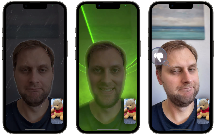 FaceTime reacties gebruiken met handgebaren: leuke animaties