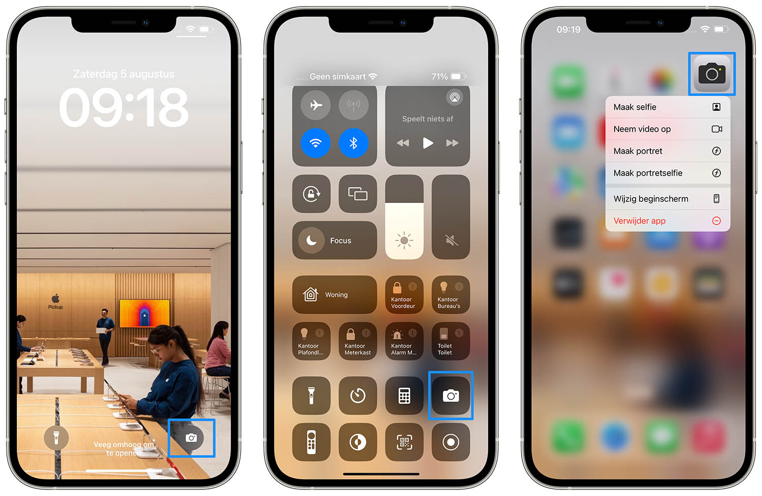 Snel de iPhone-camera starten op 5 manieren