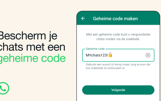 WhatsApp laat je vergrendelde chats verbergen met een code