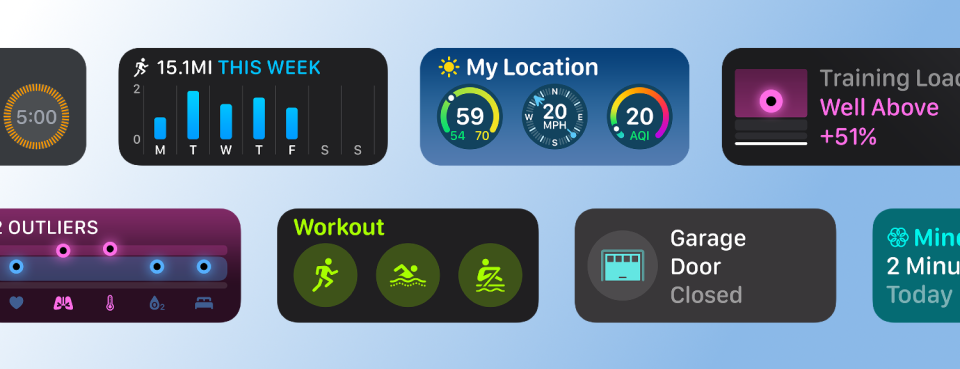 Nieuwe widgets in watchOS 11: nieuwe functies voor slimme stapel