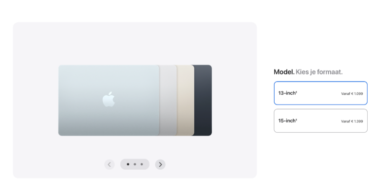 Apple past tool aan voor samenstellen nieuwe Mac: kies jouw model
