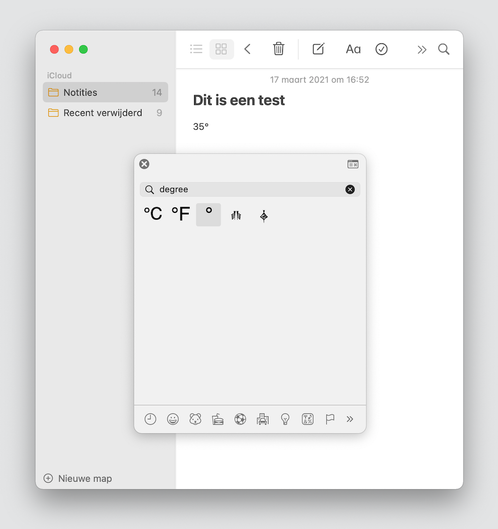 Handig: zo tik je het gradensymbool ° op je iPhone, iPad of Mac
