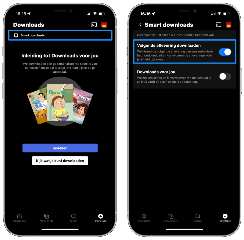 Netflix Smart Downloads: automatisch nieuwe afleveringen downloaden Netflix Smart Downloads: automatisch nieuwe afleveringen downloaden