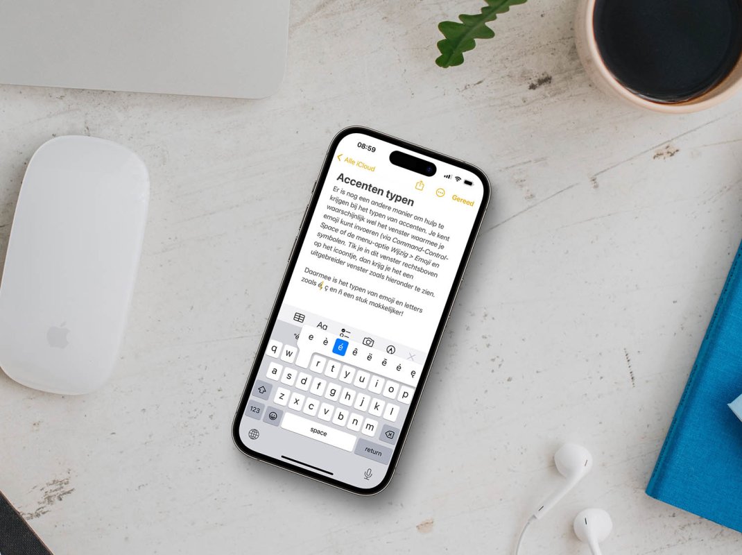 Letters met accenten typen op iPhone, iPad en Mac